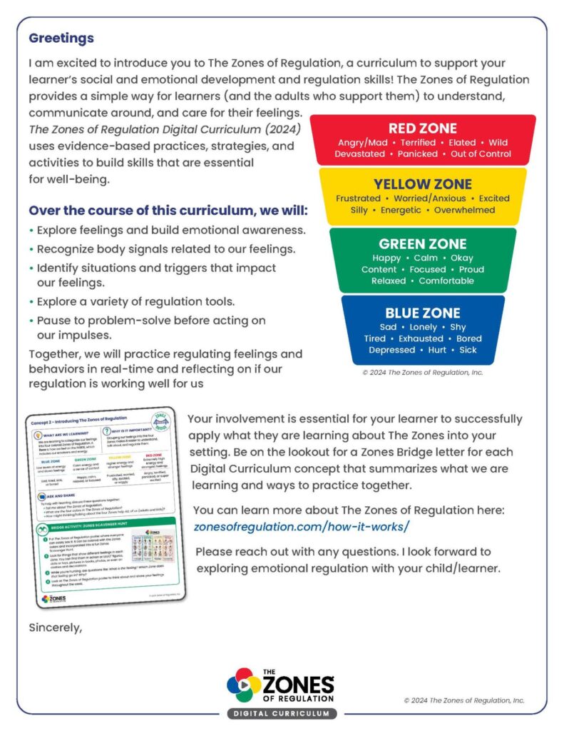 Resource Library – The Zones of Regulation Digital Curriculum